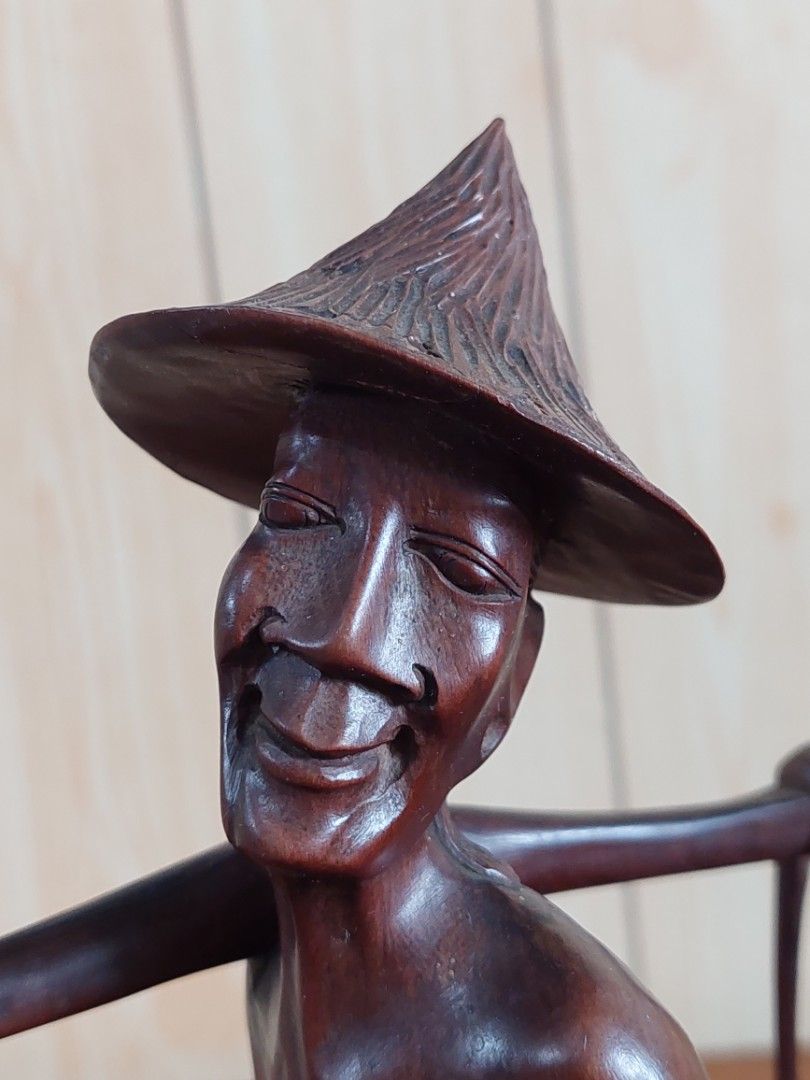 Patung Kayu Antik Vintage, Antik, Pajangan di Carousell