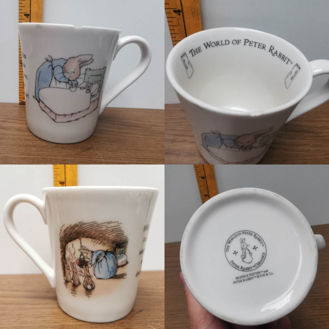 Peter Rabbit Ceramic Mug with Flaw (Chip), Hobbies & Toys, Memorabilia ...