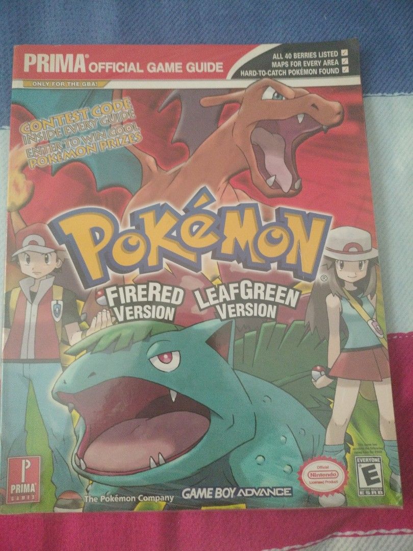 Pokemon FireRed Game Guide, Video Gaming, Video Games, Nintendo on ...