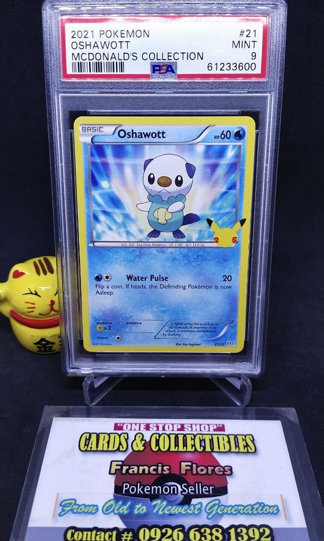 Pokemon GRADED Card - PSA 9: OSHAWOTT #21 (McDONALD'S COLLECTION) YEAR ...