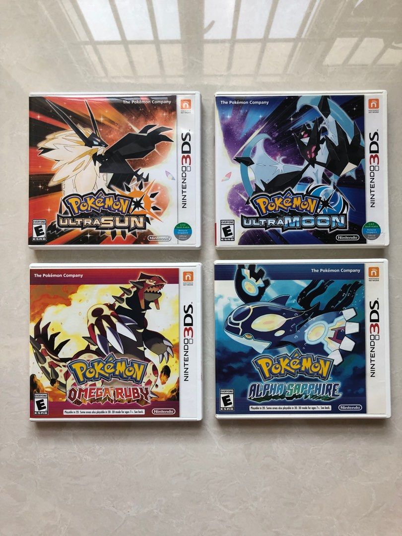 Pokemon Omega Ruby, Alpha Sapphire, Ultra Sun, Ultra Moon for Nintendo ...