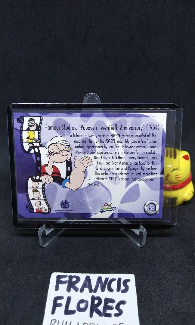 Popeye VINTAGE Card - POPEYE #65 (CLASSIC SCENE) CARD CREATIONS / YEAR 1994, Hobbies & Toys ...