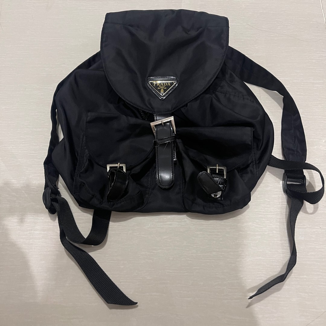 Prada backpack black, Women's Fashion, Bags & Wallets, Backpacks on ...