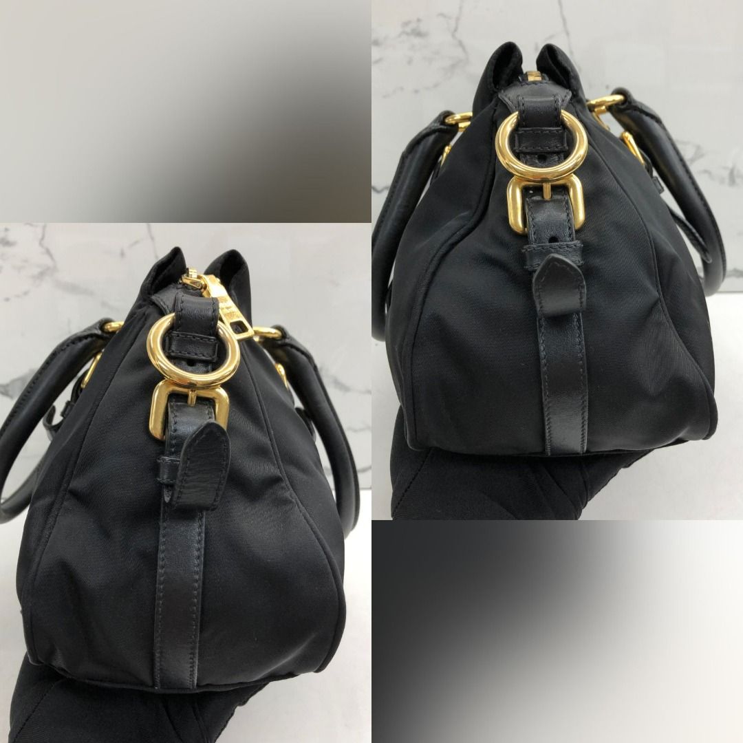 PRADA BN1903 BLACK NYLON 2WAY BAG 227035996 SI, Luxury, Bags & Wallets on Carousell