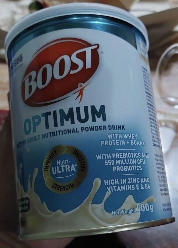 PRE-ORDER Boost Optimum 400g VANILLA, Health & Nutrition, Health ...