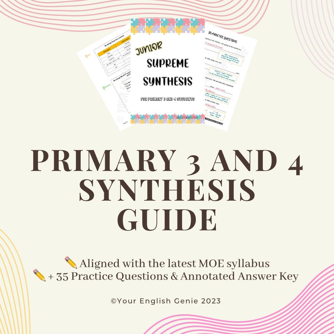Primary Synthesis Notes / Guide + Practice Questions (Lower Primary ...