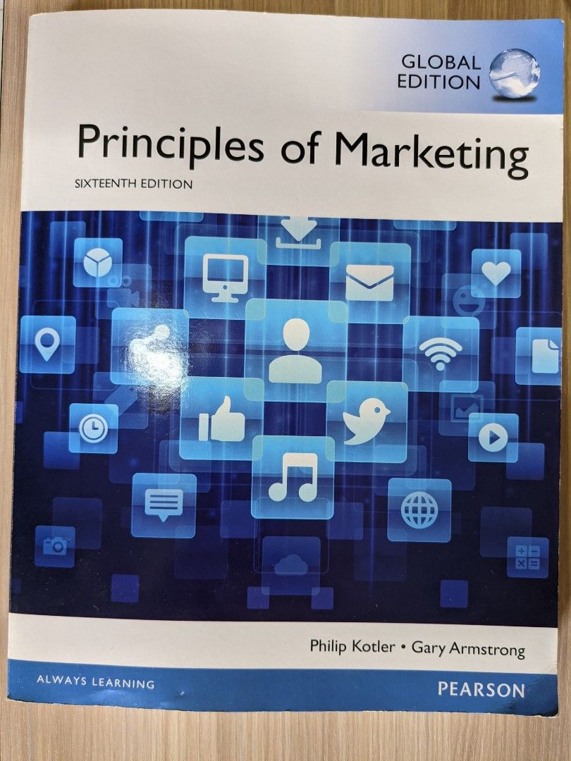 Principles of Marketing 16th Edition, Hobbies & Toys, Books & Magazines ...