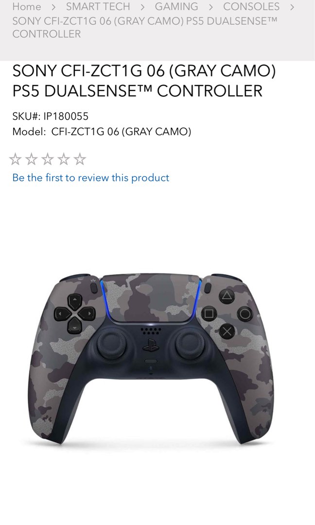 PS5 Dual Sense Controller - Camo version, Video Gaming, Gaming ...