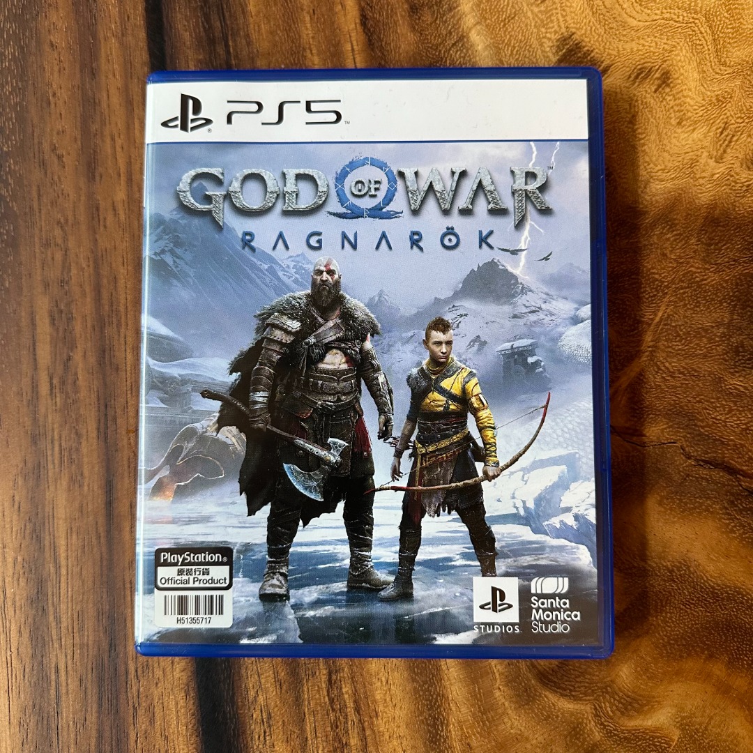 PS5 God of War Ragnarok with unused code, Video Gaming, Video Games ...