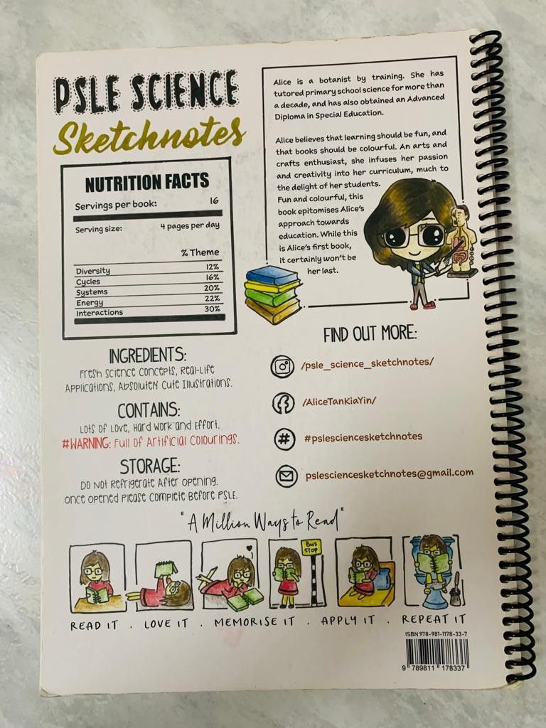 PSLE Science sketchnotes (1st Edition) by Tan Kia Yin Alice with second ...