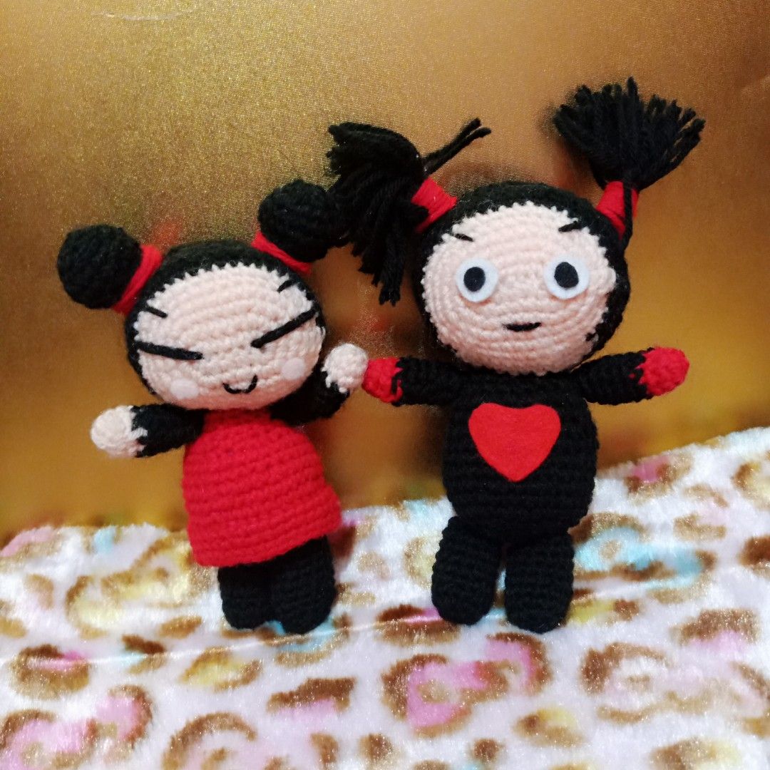 Pucca & Garu Crochet, Hobbies & Toys, Memorabilia & Collectibles, Fan ...