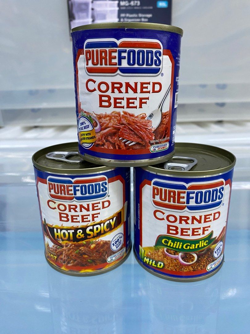 PUREFOODS CORNED BEEF, Food & Drinks, Packaged & Instant Food on Carousell