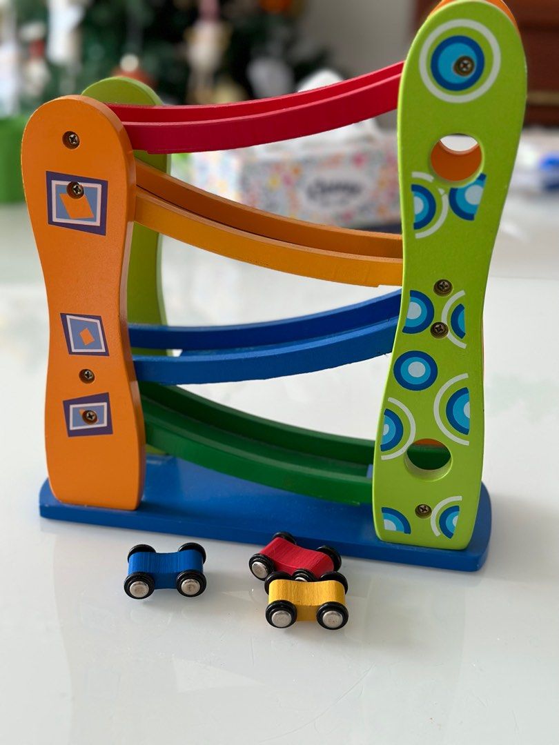 Race car tower, Hobbies & Toys, Toys & Games on Carousell
