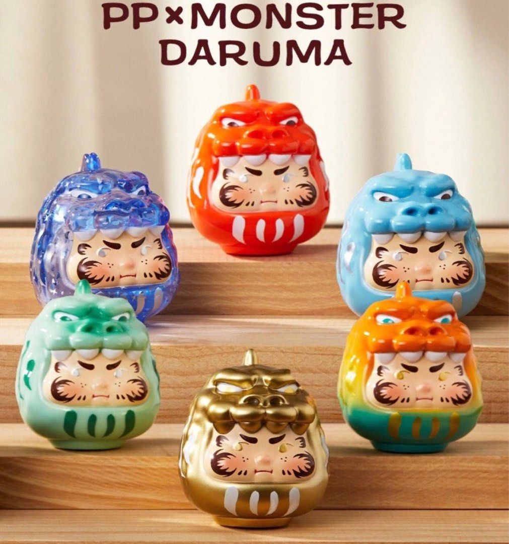 [Ready Stock]PP x Monster Daruma Guardian Series Blind Box Set of 6, Hobbies & Toys, Toys ...