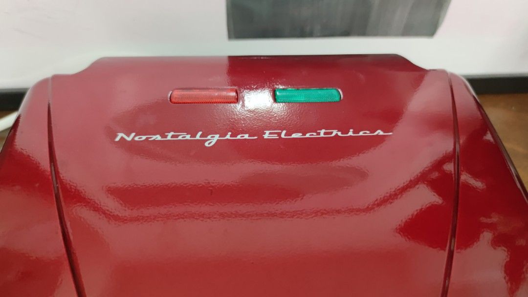Retro Red Waffle maker - Nostalgia Electrics, TV & Home Appliances ...