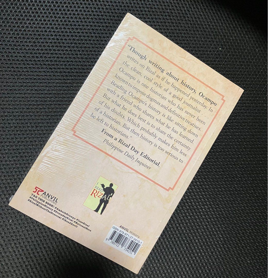 RIZAL WITHOUT THE OVERCOAT by AMBETH OCAMPO, Hobbies & Toys, Books ...