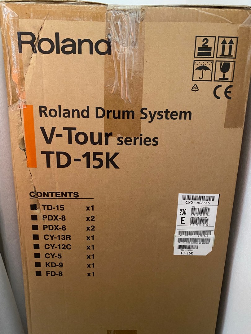 Roland Drum System V-Tour series TD -15k, Hobbies & Toys, Music & Media ...
