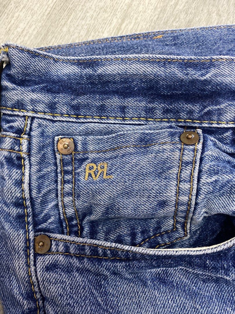 RRL Light wash Selvedge Jeans, Men's Fashion, Bottoms, Jeans on Carousell