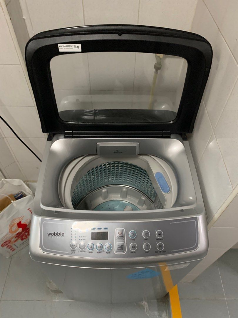 Samsung wobble technology washing machine WA75H4400SS 7.5kg, TV & Home ...