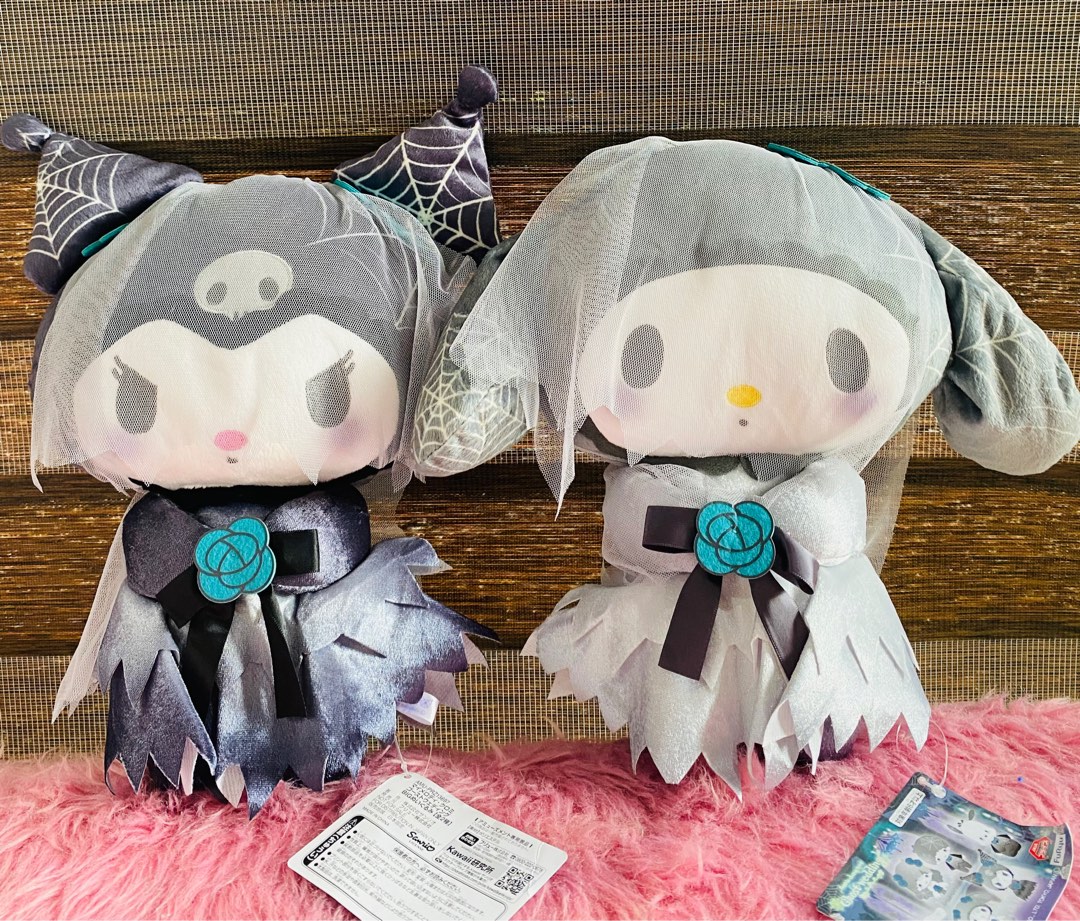 Sanrio Ghost Wedding edition Kuromi and My Melody Plushies, Hobbies ...