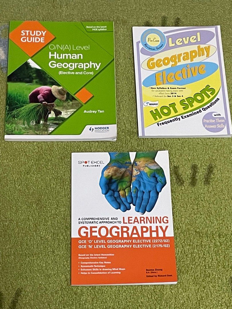 Set of O-level Geography reference study material, Hobbies & Toys, Books & Magazines, Textbooks ...