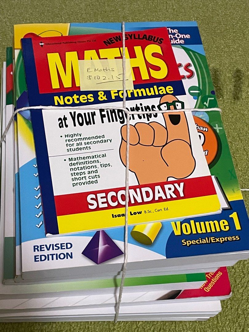 Set of sec 3 maths and o-level e-maths assessment books for sale!, Hobbies & Toys, Books ...