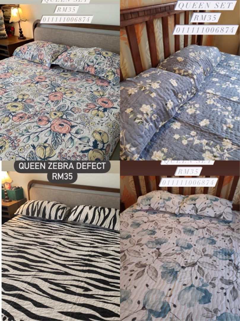 Set queen minor defect, Furniture & Home Living, Home Decor, Other Home ...