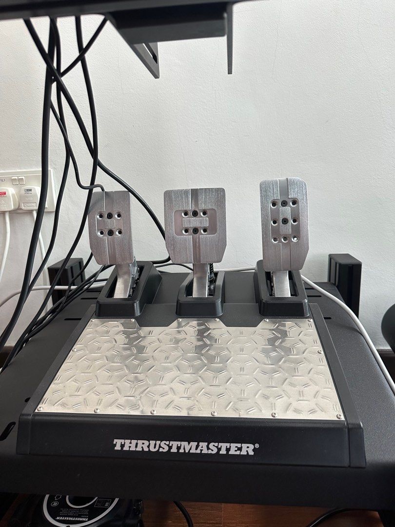 Sim Racing rig with Thrustmaster TS XW racing wheel, servo and pedals ...