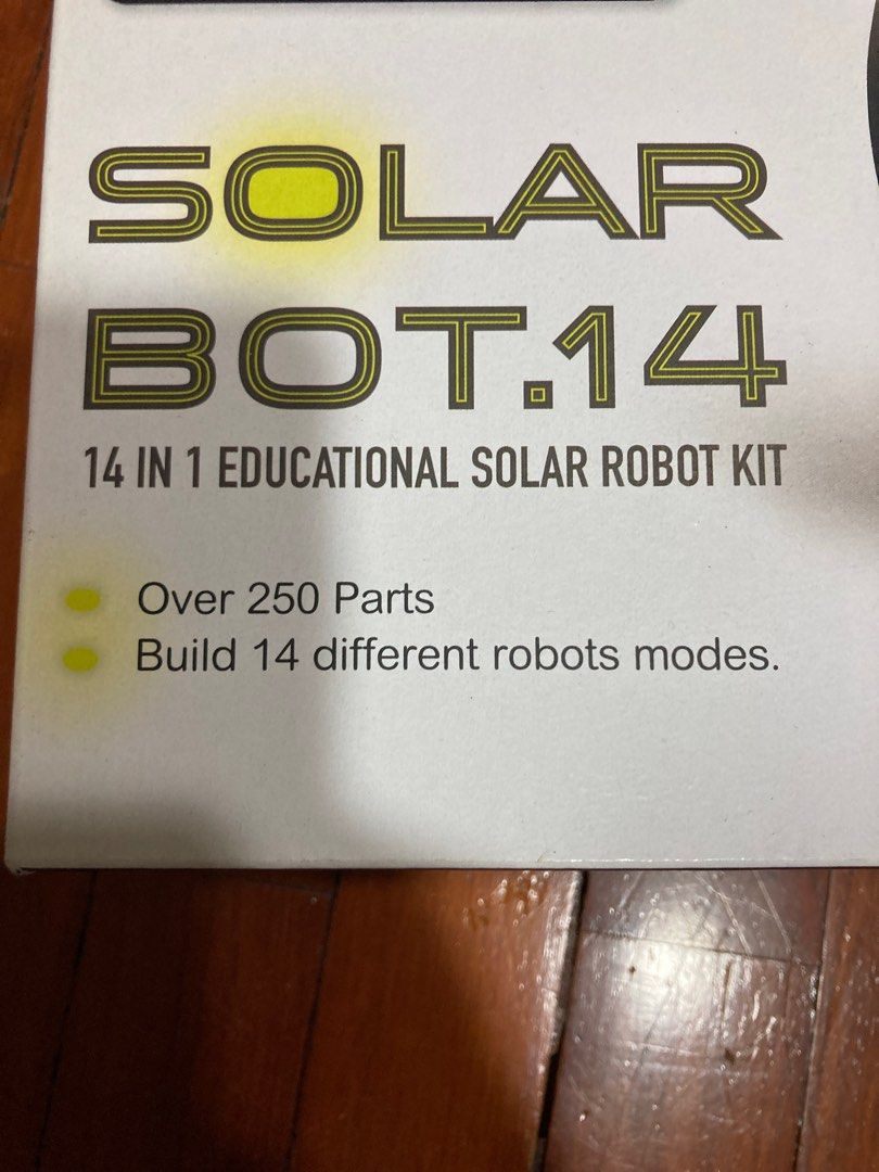 SOLAR BOT.14 14 in 1 educational solar robot kit, Hobbies & Toys, Toys ...