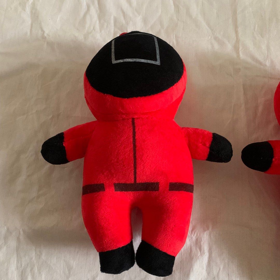 SQUID GAME TRIANGLE SQUARE TOY RED TOY STUFFED TOY PLUSHY PLUSHES STICK ...