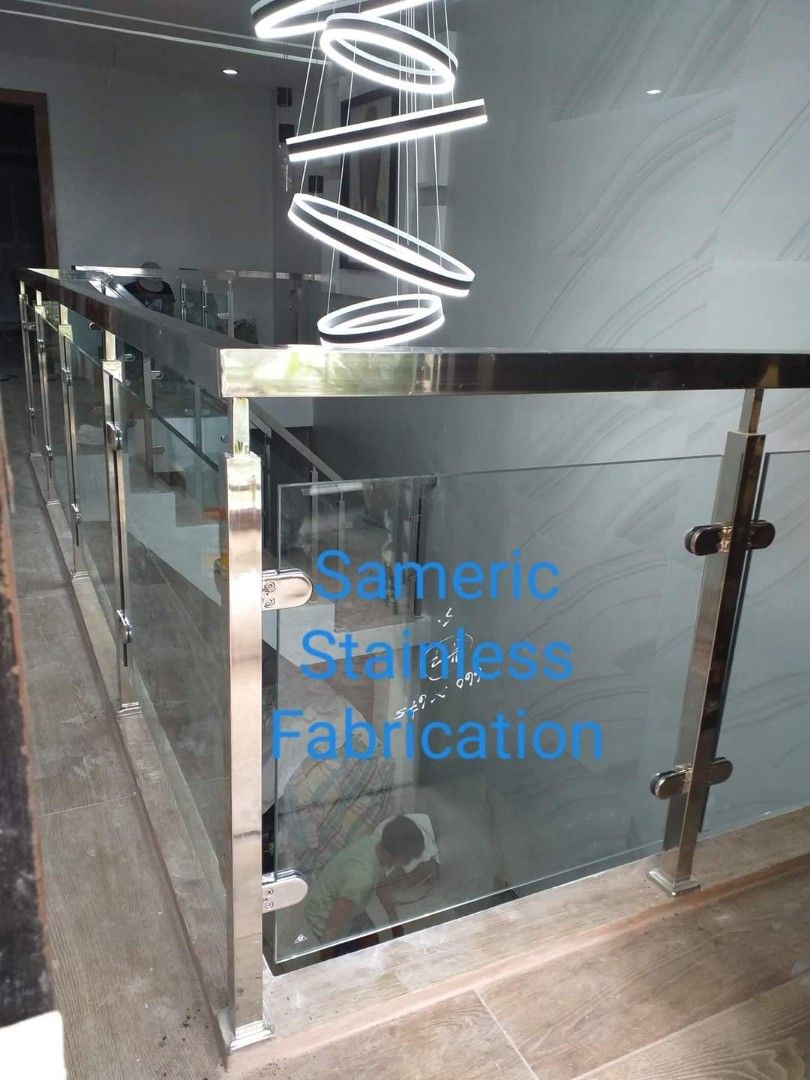 Stainless Glass railings, Furniture & Home Living, Home Improvement ...