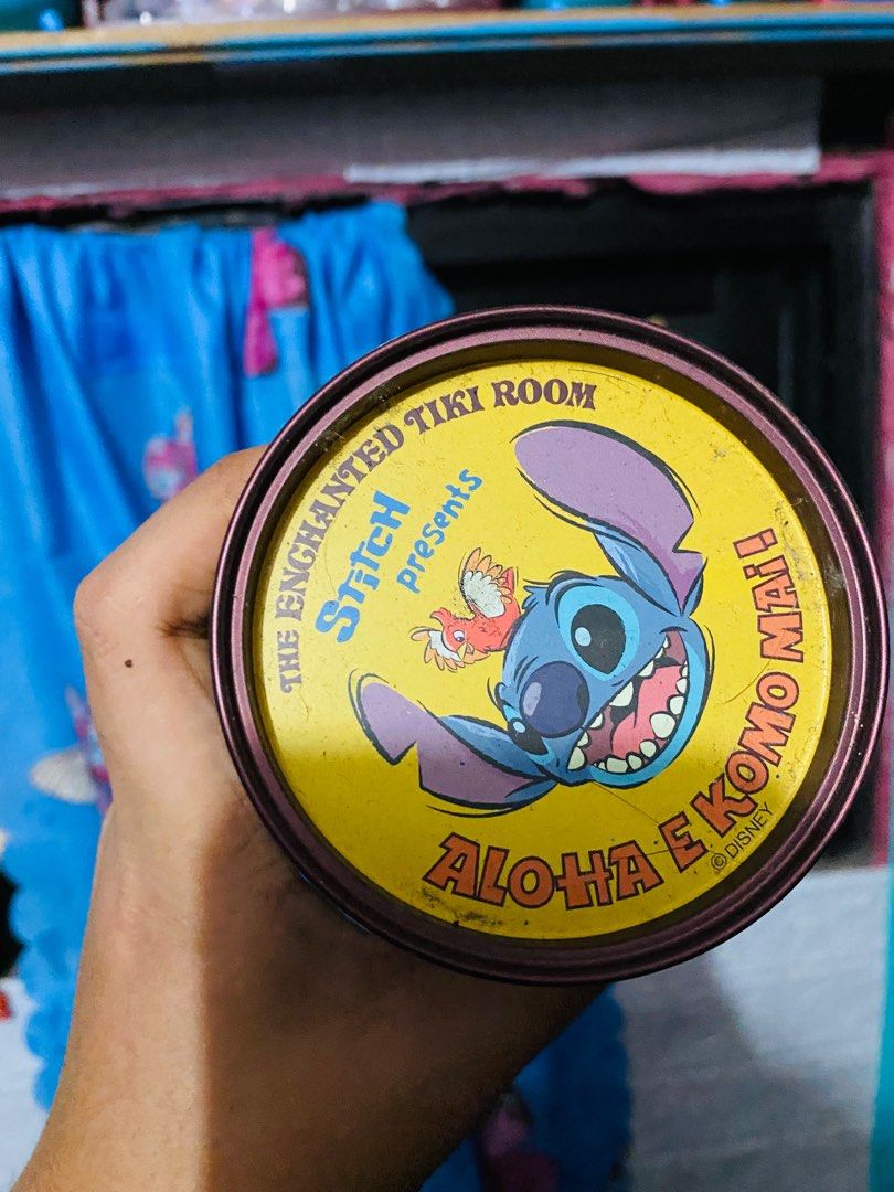 Stitch Jar Canister Tin can, Hobbies & Toys, Toys & Games on Carousell