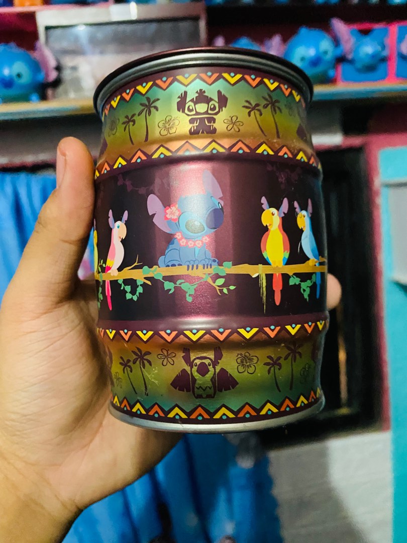 Stitch Jar Canister Tin can, Hobbies & Toys, Toys & Games on Carousell