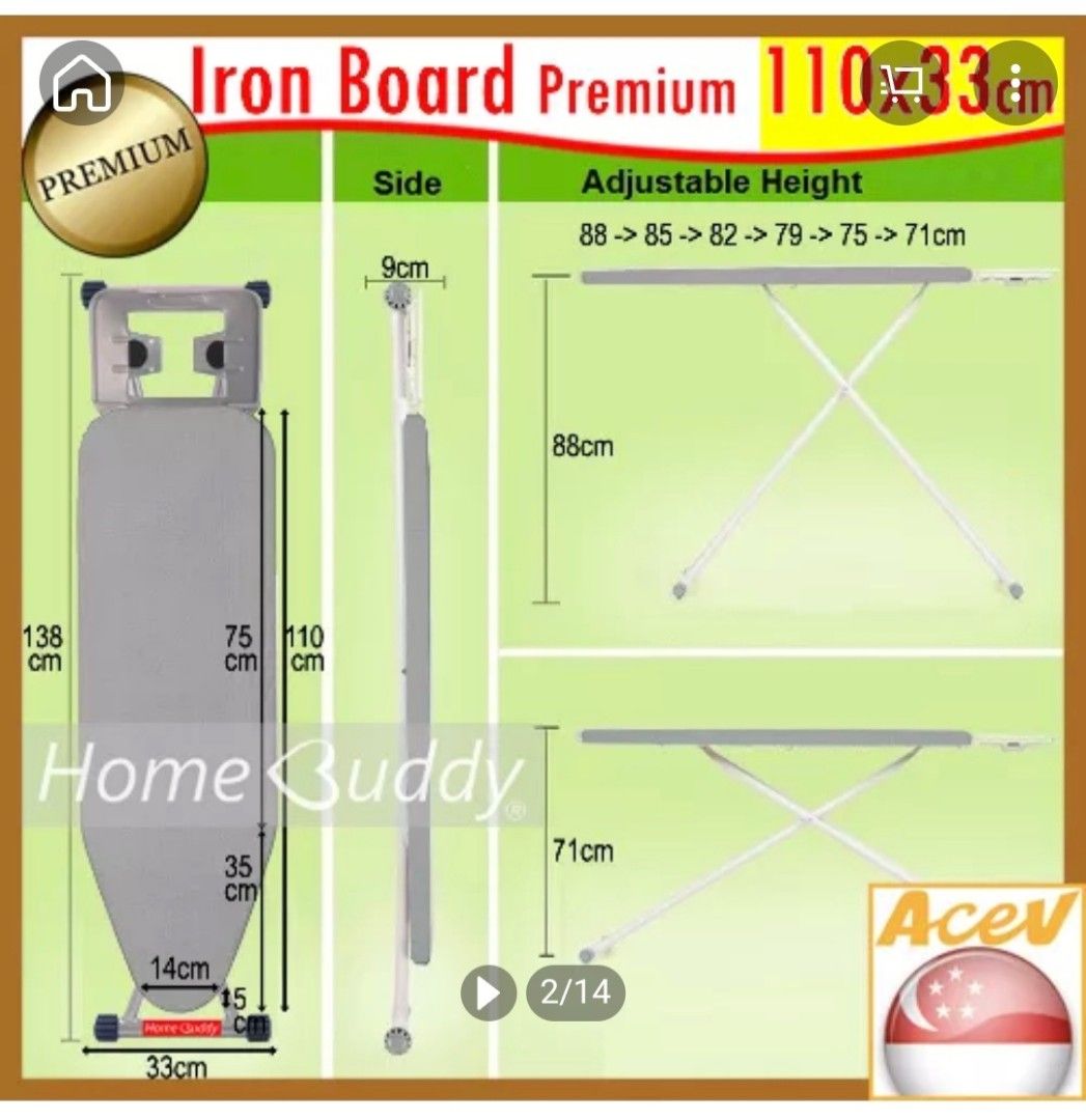 Sturdy ironing board, Furniture & Home Living, Cleaning & Homecare ...