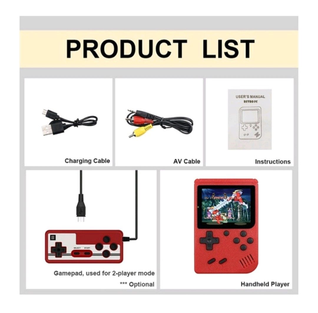 SUP Game Box 400 in 1 Retro Handheld Game Console Emulator, Video ...