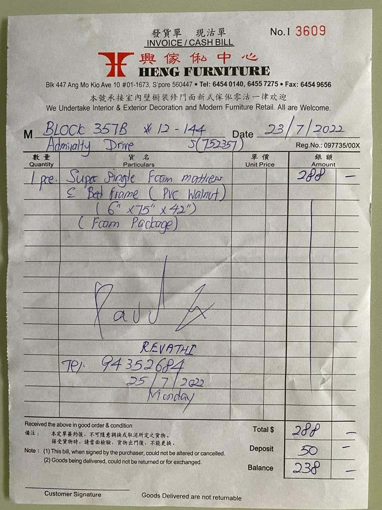 Super Single Form Mattress and Bed Frame, Furniture & Home Living ...