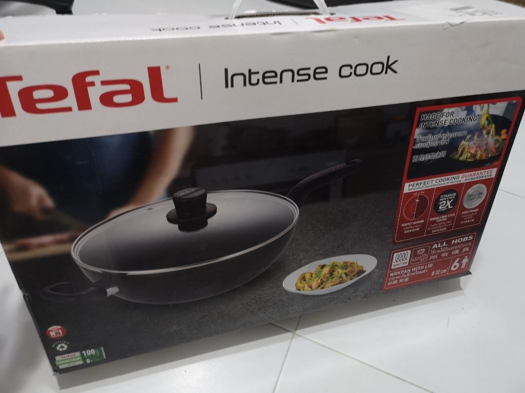 Tefal Intense Cook 32cm Wokpan, Furniture & Home Living, Kitchenware & Tableware, Cookware ...