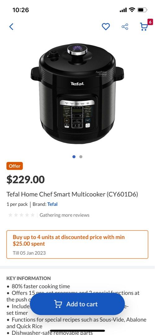 Tefal smart chef multi cooker (brand new) -35% off, TV & Home ...