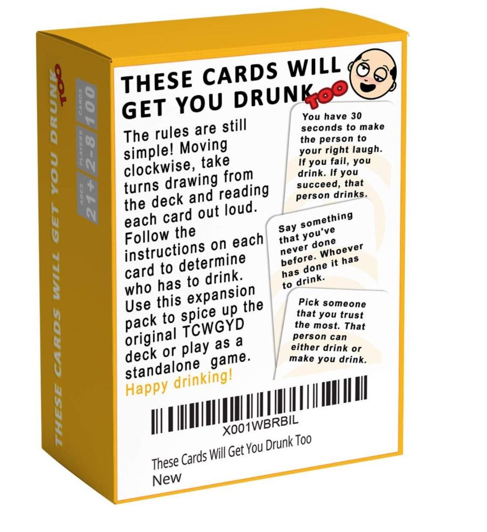 These Cards Will Get You Drunk Card Game (H0130), Hobbies & Toys, Toys ...