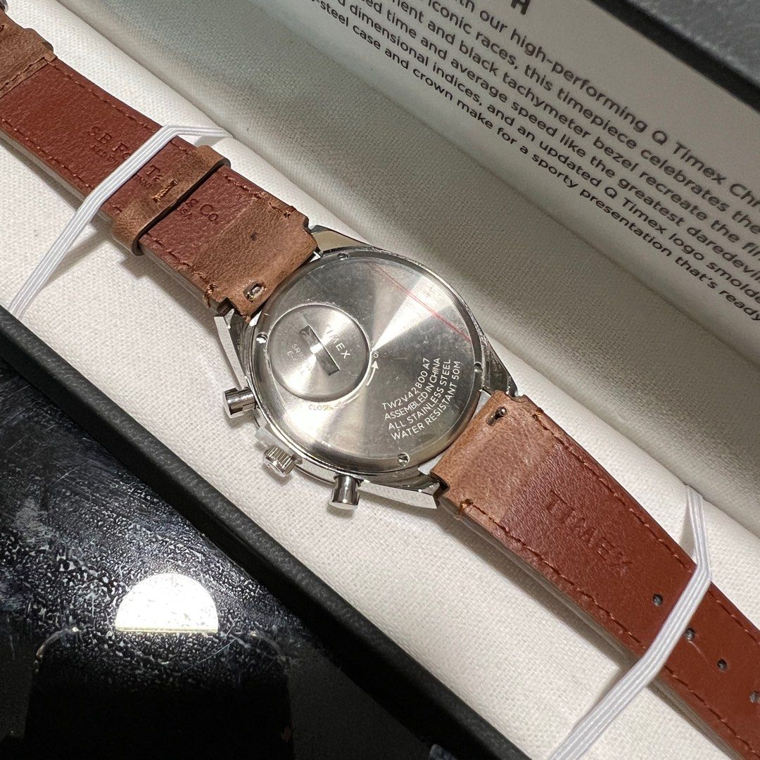 Timex Q diver chronograph ‘panda’, Men's Fashion, Watches & Accessories ...