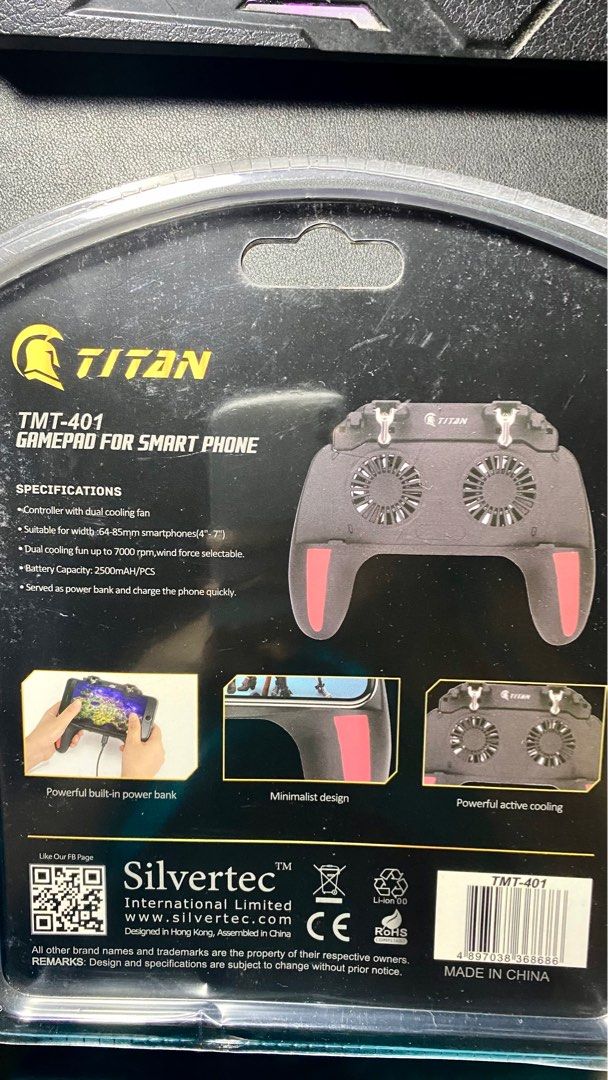 Titan Gamepad for Smartphones/cellphones, Video Gaming, Gaming ...