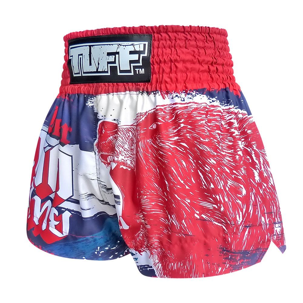 [TUFF] Muay Thai Boxing Shorts Navy Blue Furious Bear MS635, Men's ...