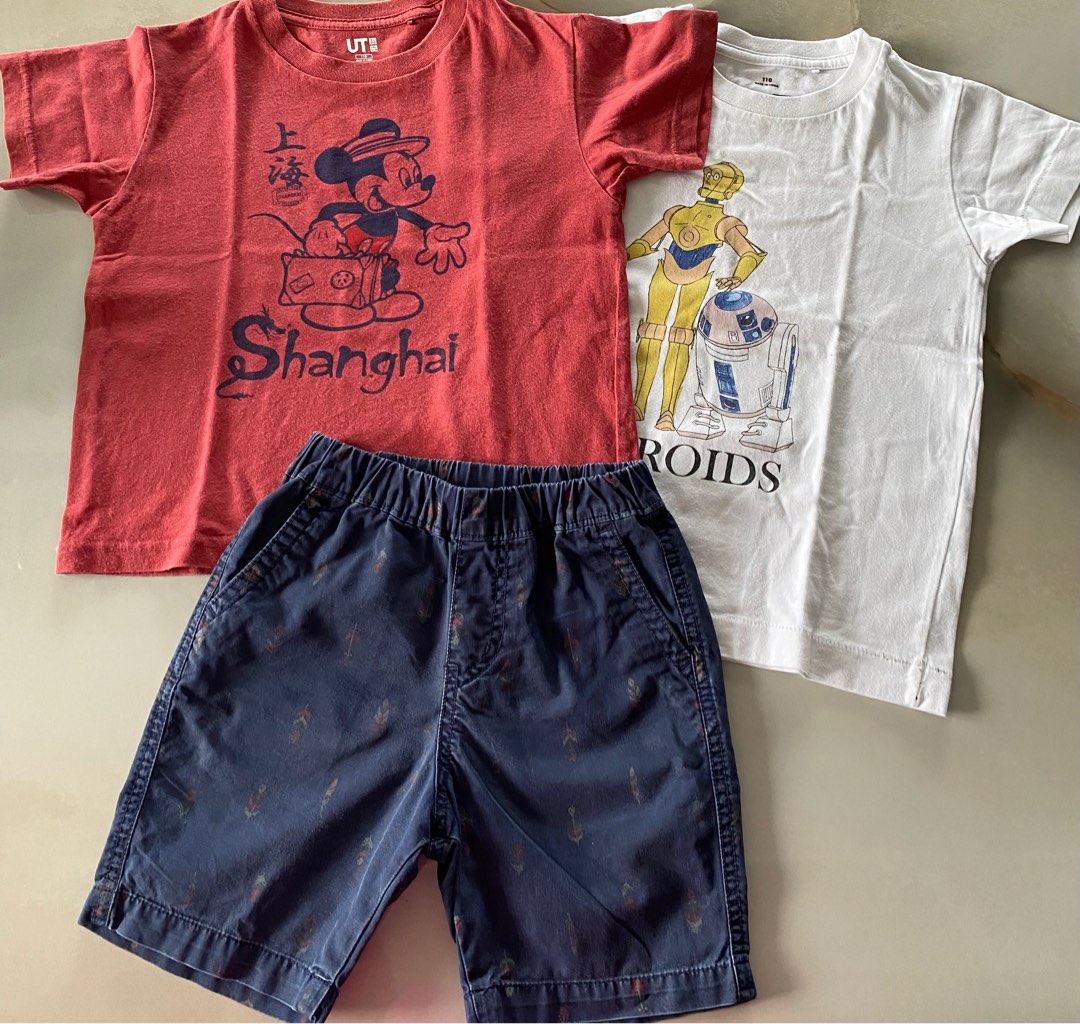 Uniqlo boys set 110, Babies & Kids, Babies & Kids Fashion on Carousell