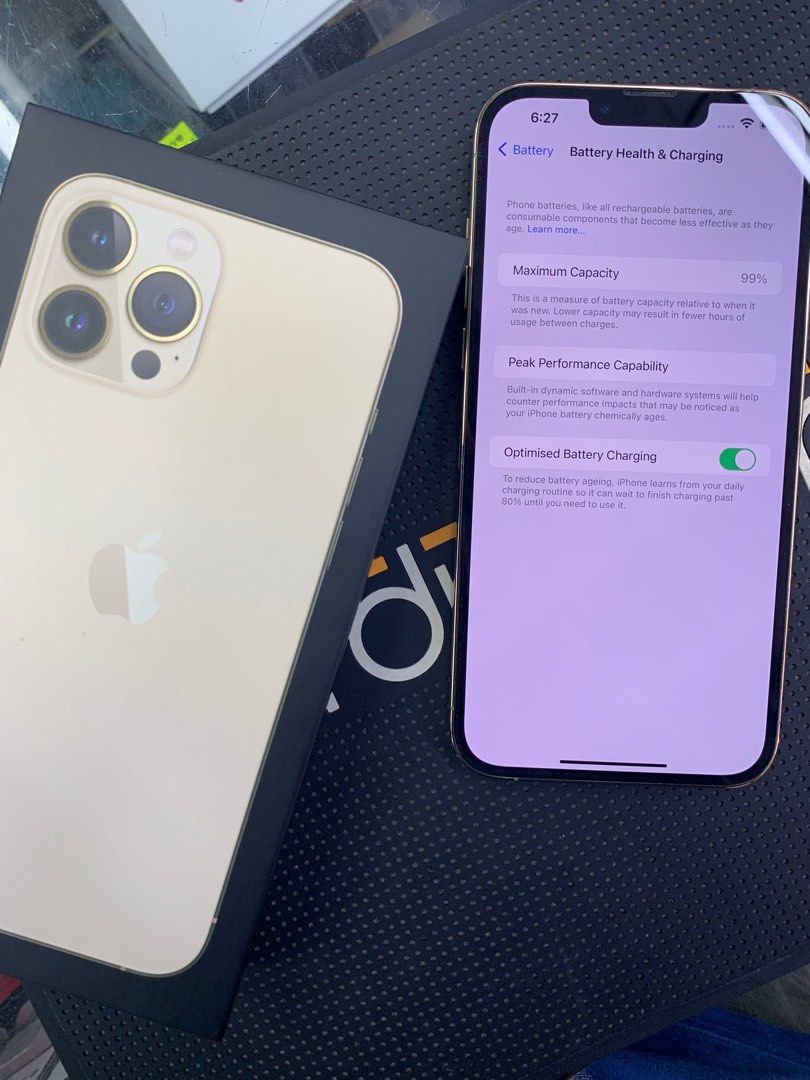 Used iPhone 13 Pro Max 256gb gold 9/10, Mobile Phones & Gadgets, Mobile ...