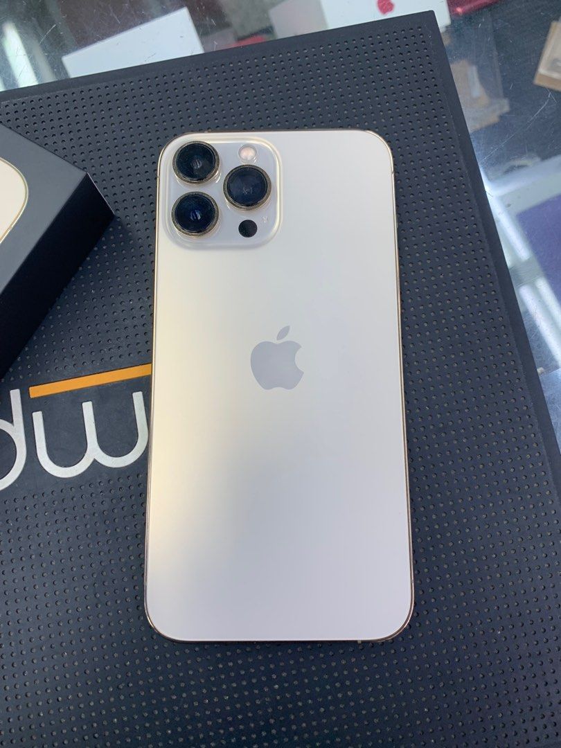 Used iPhone 13 Pro Max 256gb gold 9/10, Mobile Phones & Gadgets, Mobile ...