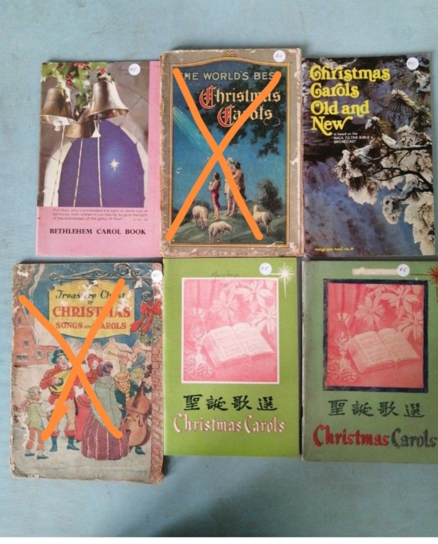 Vintage Christmas Carol Score Books 1960s - 1980s, Hobbies & Toys ...