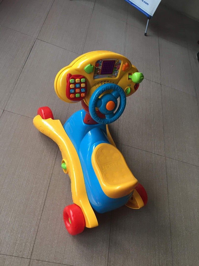 VTECH 3 IN 1 SMART WHEELS RIDE ON CAR, Babies & Kids, Infant Playtime ...