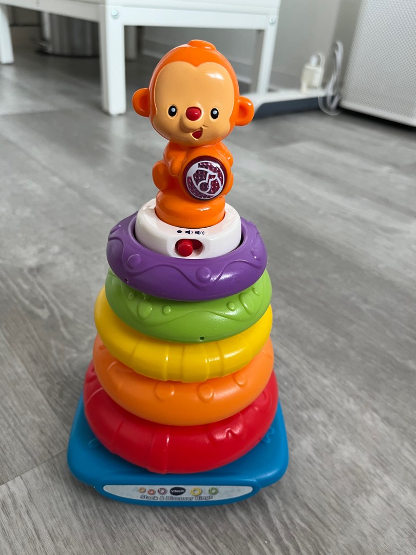 Vtech stack and discover ring, Babies & Kids, Infant Playtime on Carousell
