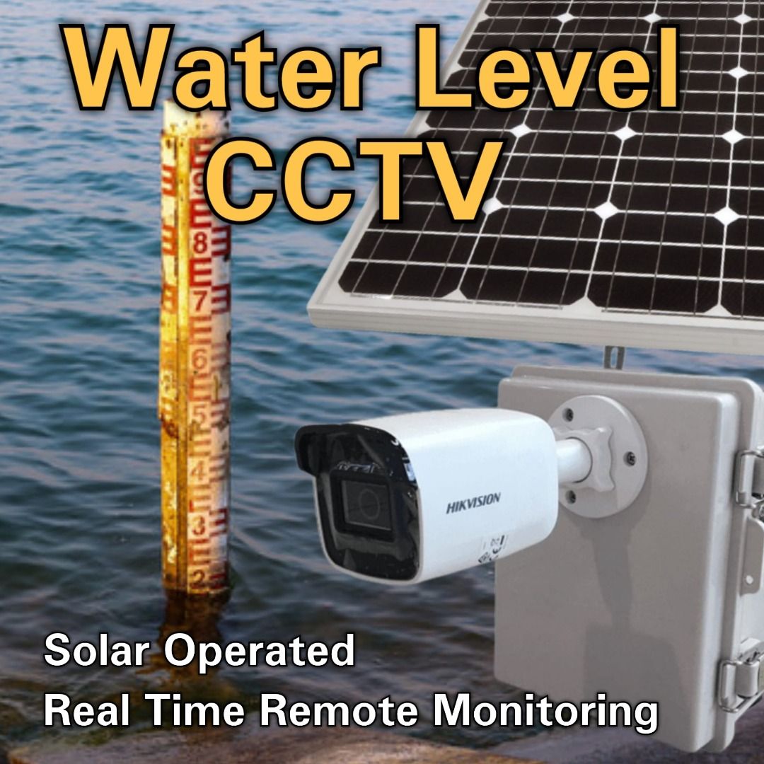 Water Level CCTV Minitoring System | Solar Power 4G 5G LTE River Sea ...
