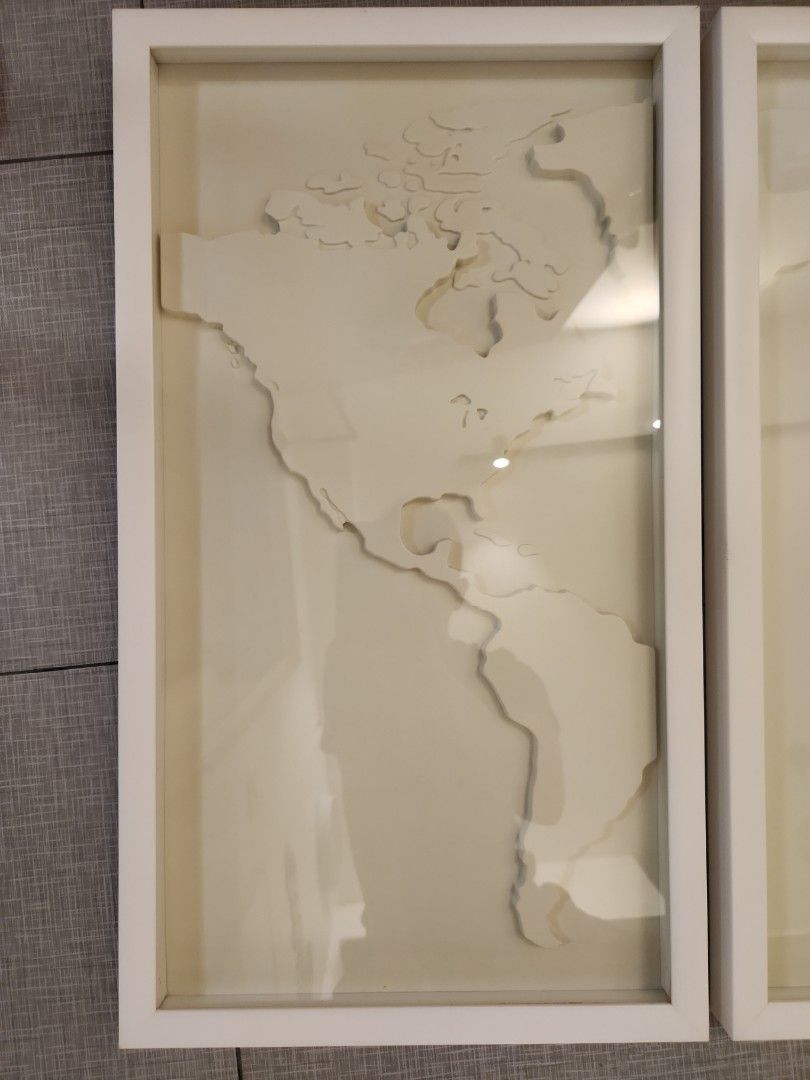 World Map Frame, Furniture & Home Living, Home Decor, Frames & Pictures ...